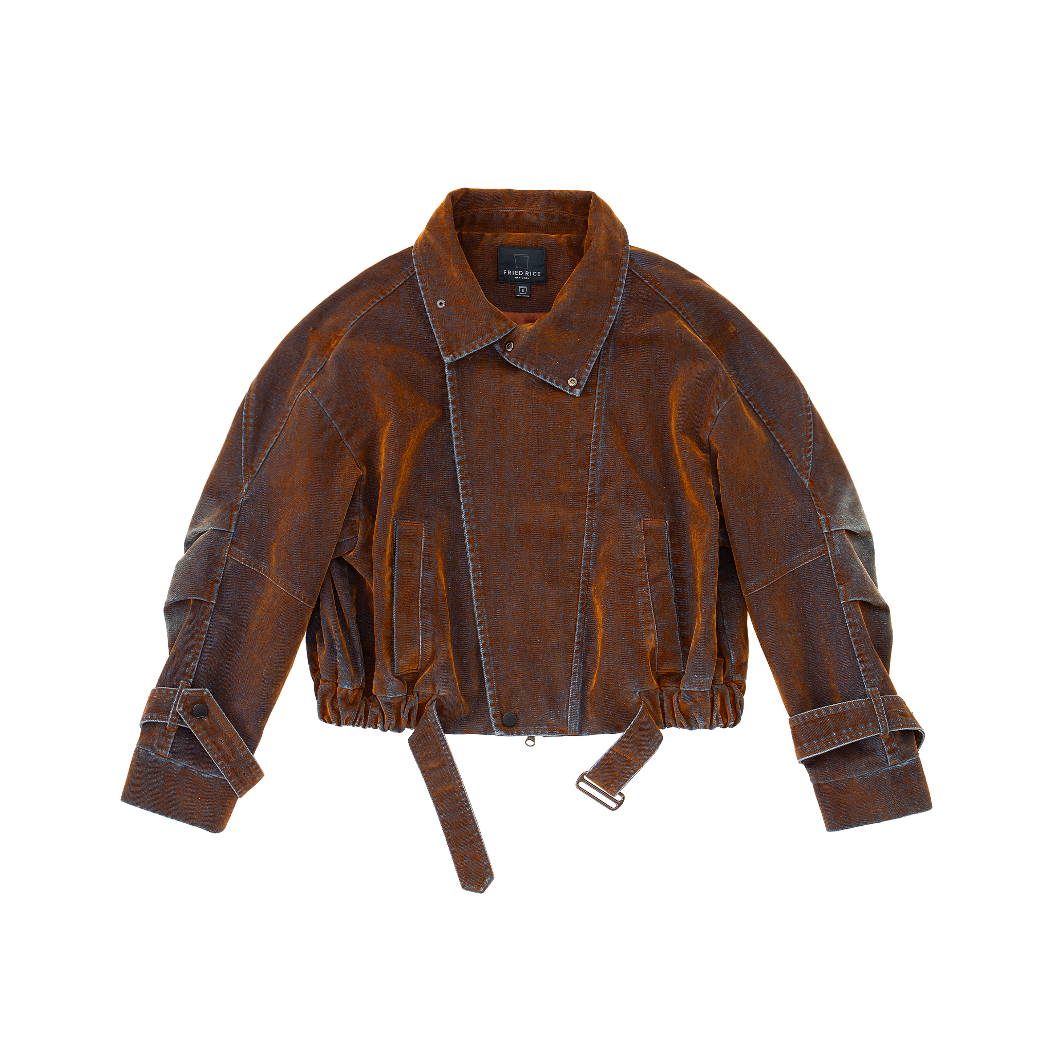 Rust Iridescent Denim Jacket – FRIED RICE SHOP